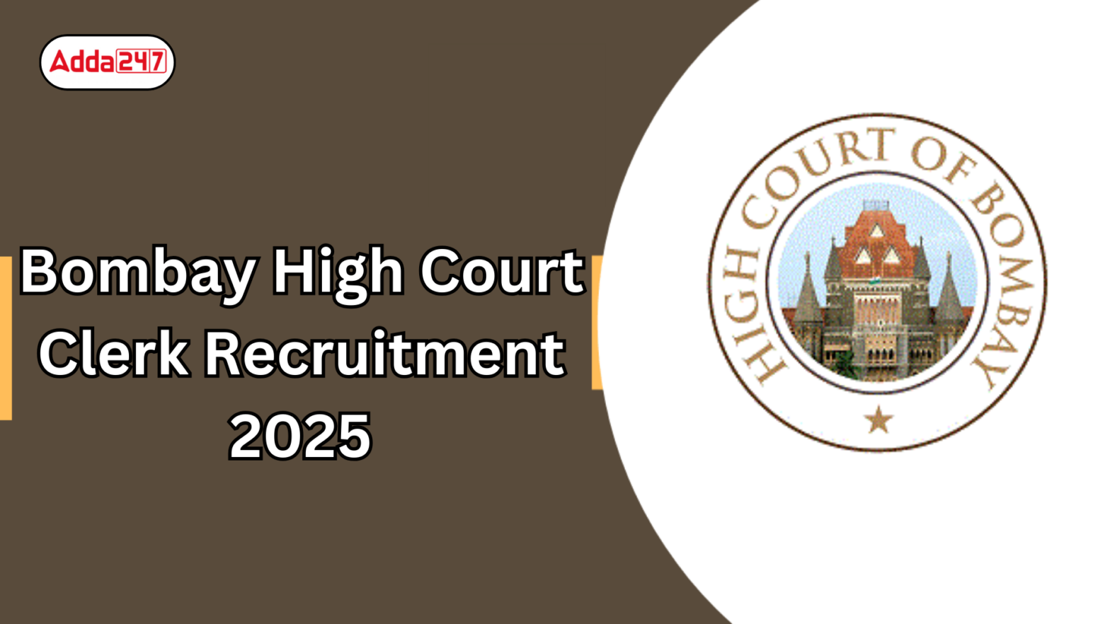 Bombay High Court (BHC) Clerk Recruitment 2025, Apply Link Active for 129 Vacancies